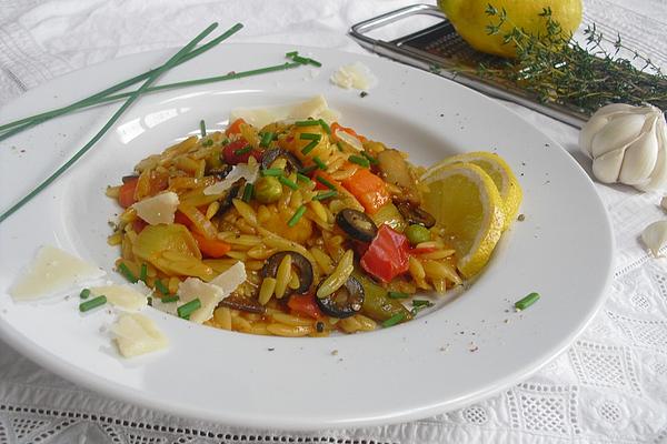 Kritharaki in Vegetable-tomato Sauce — Boss Kitchen